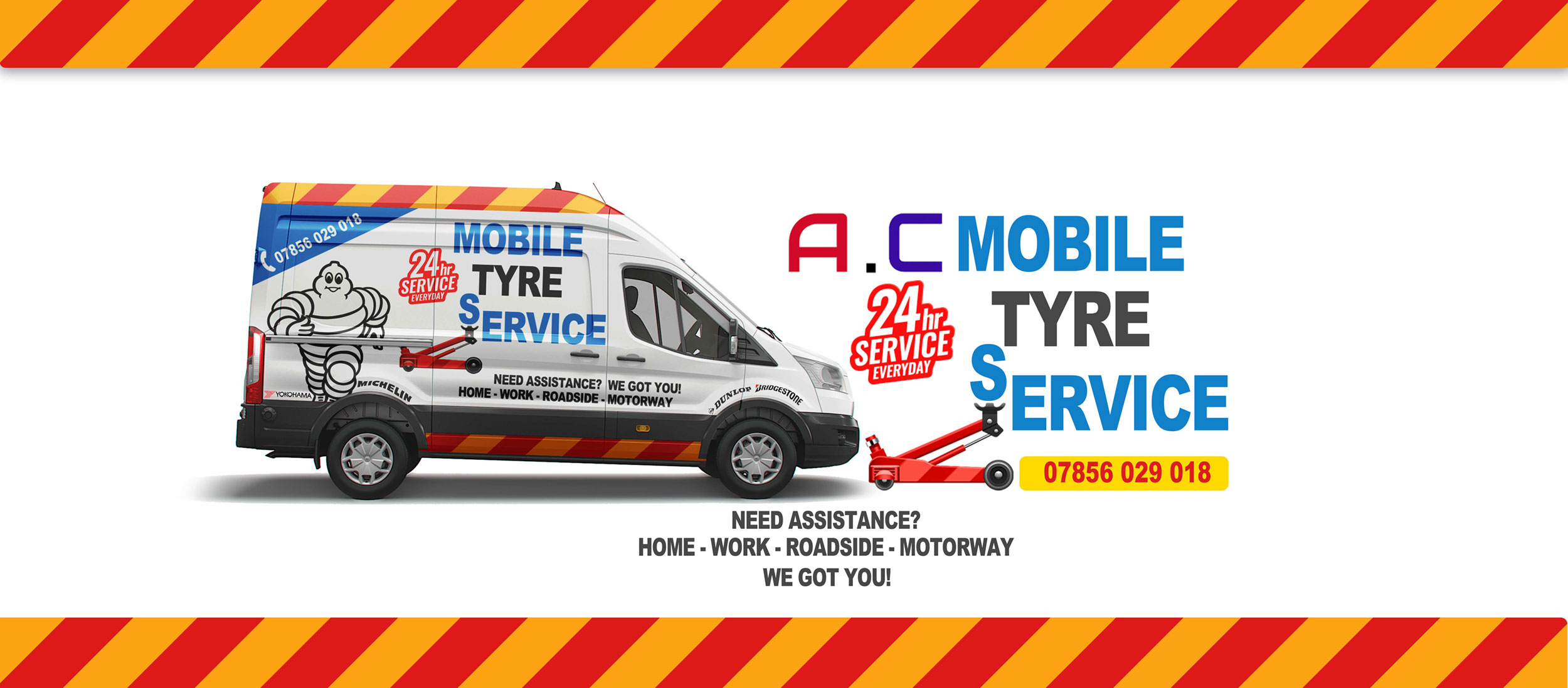 A.C Mobile TYRE Service – Home -Road side – Motorway – We got you!